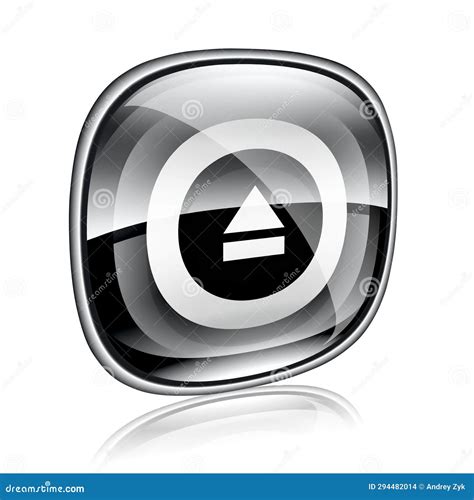 Black Eject Symbol For Banner General Design Print And Websites Stock