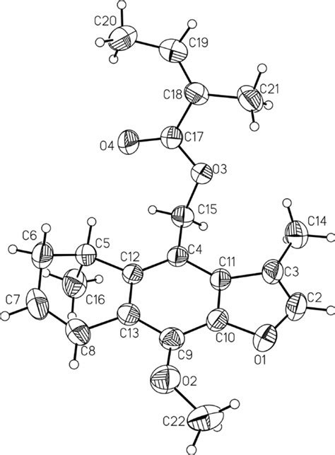 The Structure Of I With The Numbering Scheme The Thermal Ellipsoids