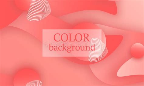 Coral Color Abstract Background Vector Stock Vector Illustration Of