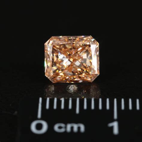 Loose 198 Ct Origin Undetermined Fancy Pinkish Orange Diamond Ebth