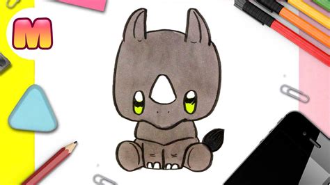 Como Dibujar Un Rinocerente Kawaii Facil Paso A Paso Como Dibujar Y