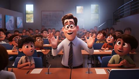 Premium Photo Creative Business Animation Pixar Style Funny Theme