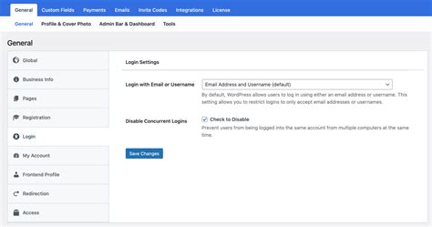 disable concurrent logins in wordpress to stop password sharing