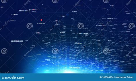 Transfer And Storage Of Binary Code Sets Stock Illustration Illustration Of Abstract Internet