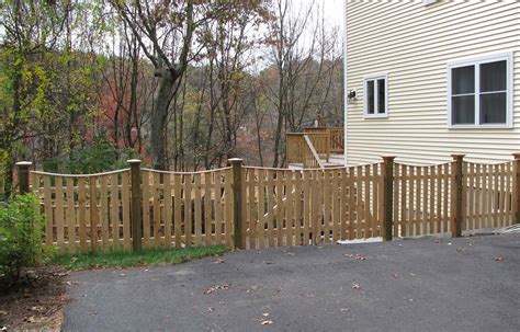 Wood Open Spaced Picket Fence Installation In Massachusetts Ma Wood