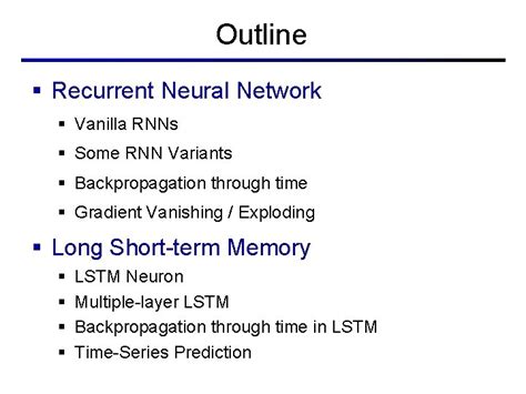 Advanced Artificial Intelligence Lecture Recurrent Neural Network