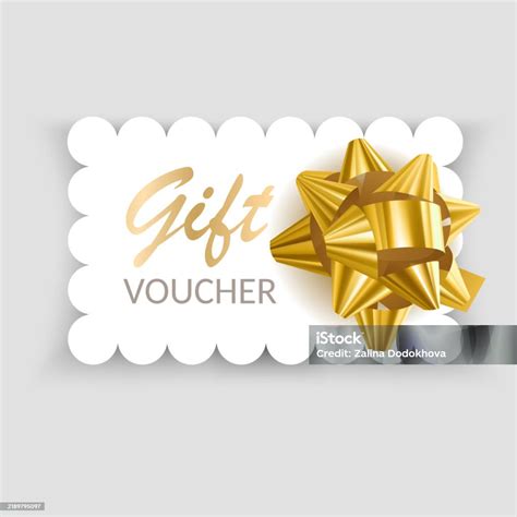 황금 활이 있는 상품권 기프트 카드 쿠폰 및 인증서를 위한 우아한 템플릿 0명에 대한 스톡 벡터 아트 및 기타 이미지 0명 가격 개념 Istock