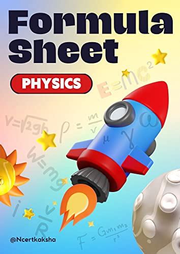 Physics Formula Sheet Chart Book Best And Fastest Way To Revise