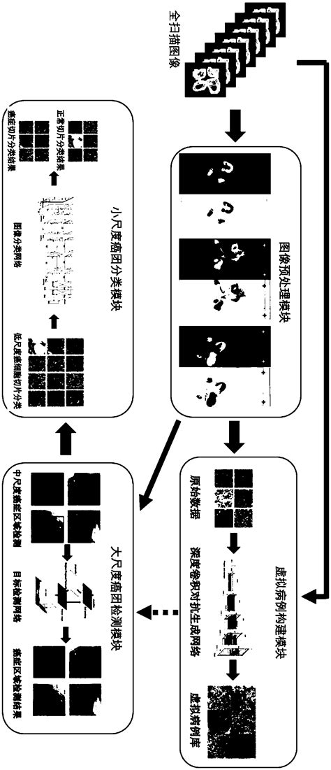 method for constructing virtual case library of cancer pathological
