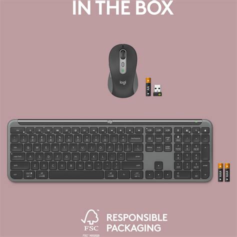 Kit Logitech Wireless Signature Slim MK950 2 4GHz Bluetooh Easy Switch Flow Negru EMAG Ro