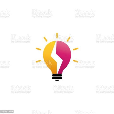 창조적 인 아이디어 로고 디자인 서식 파일입니다 전구 아이콘 기호 디자인 개념에 대한 스톡 벡터 아트 및 기타 이미지 개념 경외감 구근 식물 Istock