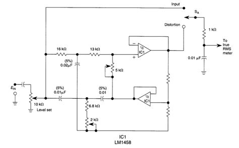 1khzharmonicdistortionmeter Measuringandtestcircuit Circuit