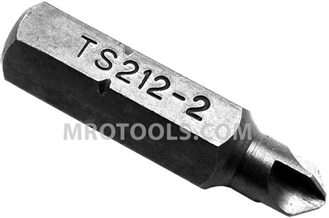 ZEPHYR TS212 2 2 Torq Set Insert Bit 1 4 Hex Shank