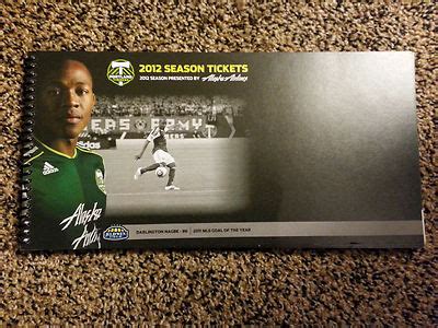 2012 Portland Timbers Mls Soccer Season Ticket Book Set 22 Games X 4