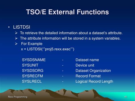 PPT Introduction To REXX Programming Syntax Instructions And Functions PowerPoint