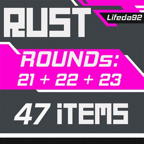 Buy RUST SKINS TWITCH DROP Round 21 22 23 47 ITEMS Cheap Choose From Different Sellers