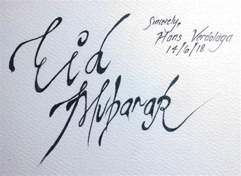 Hans Verdolaga On Linkedin A Little Try At Calligraphy Have A Blessed