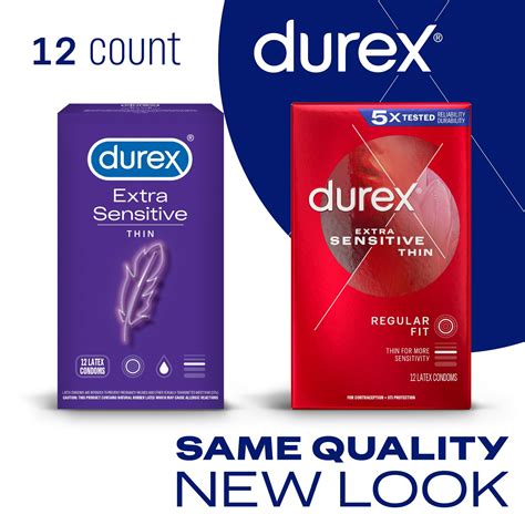 Durex Extra Sensitive Lubricated Ultra Thin Premium Condoms Regular