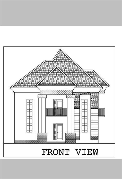 Splendid Right Side House Elevation And Section Details Autocad Dwg Drawing File Is Provided