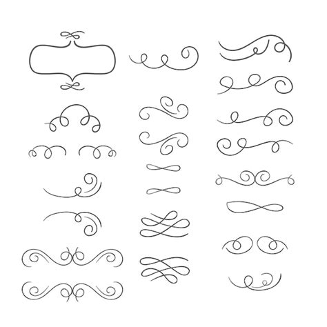 Premium Vector Vintage Ornaments Collection Of Hand Drawn Vintage Ornaments Frames And Borders