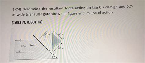 Solved 3 74 Determine The Resultant Force Acting On The