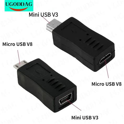 Micro Usb Female To Mini Usb Male Adapter Charger Grandado