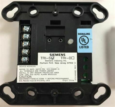 Siemens Tri S Single Input Addressable Module