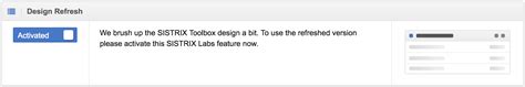 Design And Usability Refresh For The Toolbox SISTRIX