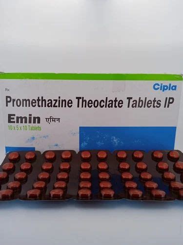 Emin Promethazine Theoclate Tablet Ip 25mg At ₹ 520 Strip Phenergan Tablet In Nagpur Id