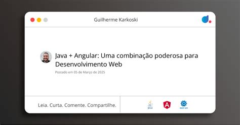 Java Angular Uma Combinação Poderosa Para Desenvolvimento Web