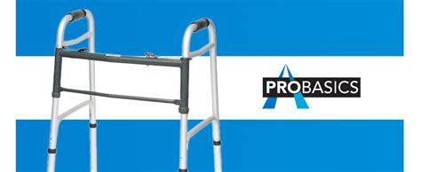 Probasics Aluminum Lightweight Walker With Wheels Walker