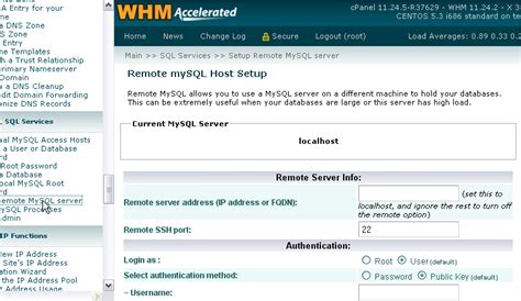 How To Set Your Whm Server To Use A Remote Mysql Server Kualo Limited