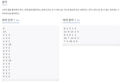 [백준 python ] 11404 플로이드