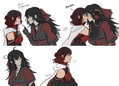 [wishpixx] [rwby] Raven Dares Summer To Do Something Stupid Summer Happily Obliges Rosebird