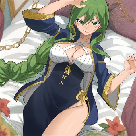 Gaston18 Witch Regret Edens Zero Highres 1girl Arm Up Black