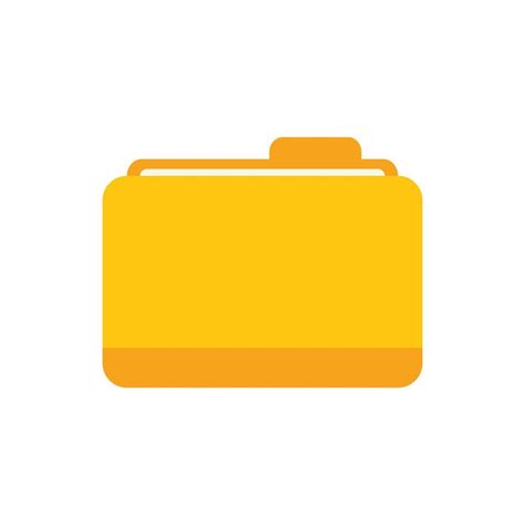 Computer Folder Icon Flat Vector Button Interface 17326995 Vector Art