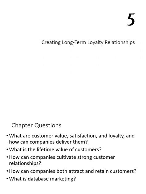 Class 5 Chapter 5 Creating Long Term Pdf Business Economics Marketing