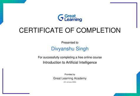Divyanshu Singh On Linkedin Artificialintelligence Ai Certificationachieved Greatlearning