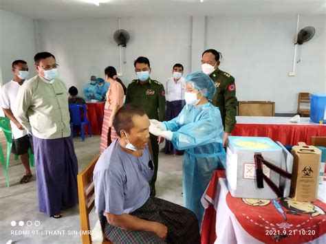ကလေးမြို့တွင် ကိုဗစ် ၁၉ ရောဂါကာကွယ်ဆေးထိုးရန်ကျန်ရှိသူများအား ကာကွယ