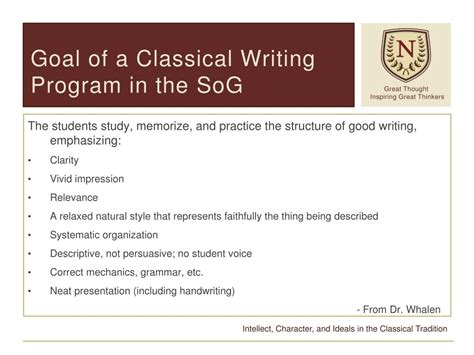 Ppt The Grammar Stage Writing Program Developing The Classical