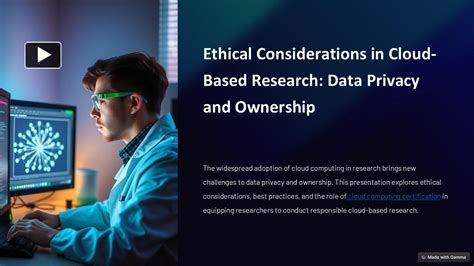 Ethical Considerations In Cloud Based Research Data Privacy And