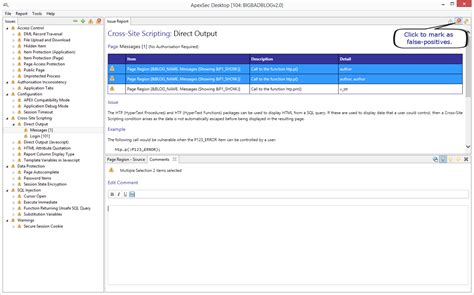 User Interface ApexSec