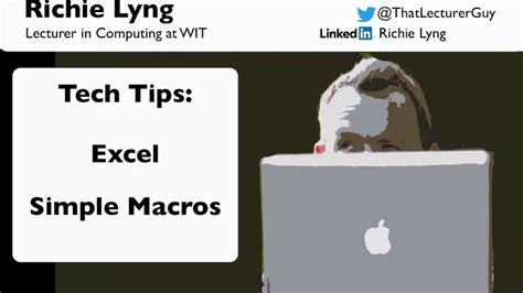 excel how to use a simple macro in excel 2010 2013 2016 youtube
