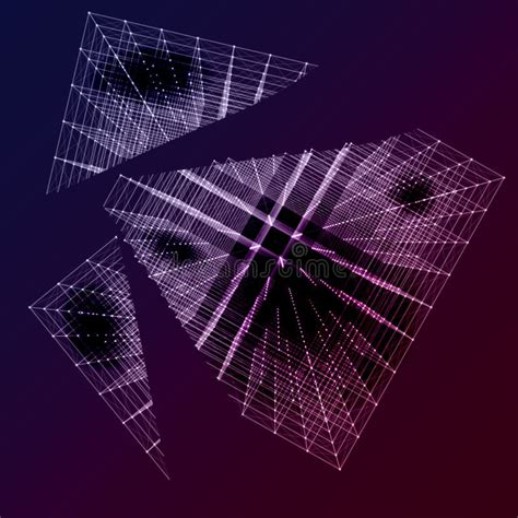 Destroyed Data Array Abstract Graph Stock Vector Illustration Of Style Intelligence 107864954