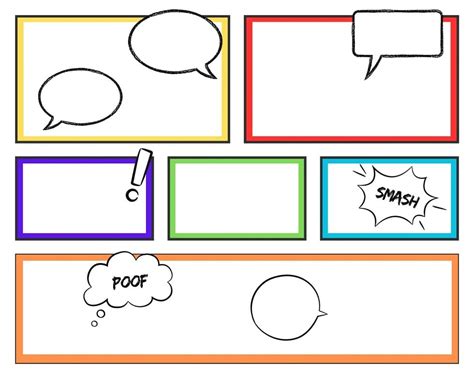 Printable Comic Book Template Printablelib