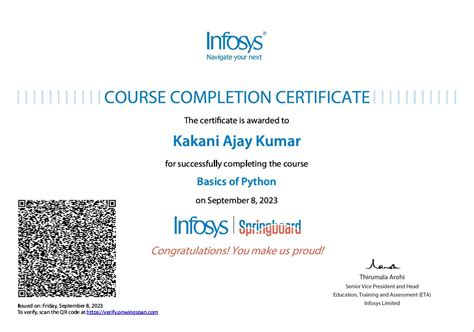 Ajay Kumar Kakani On Linkedin Certificateofcompletion