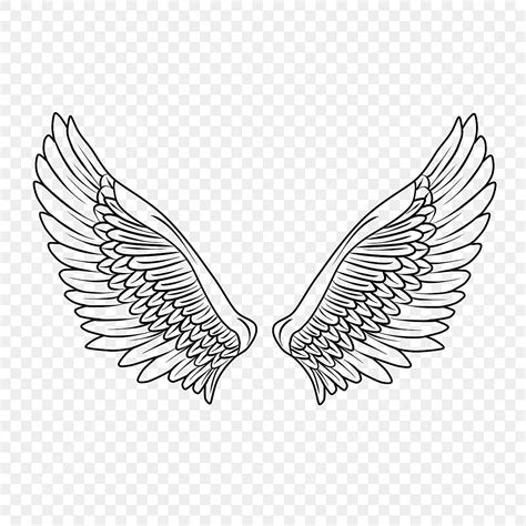Angel Wings Clipart Black And White