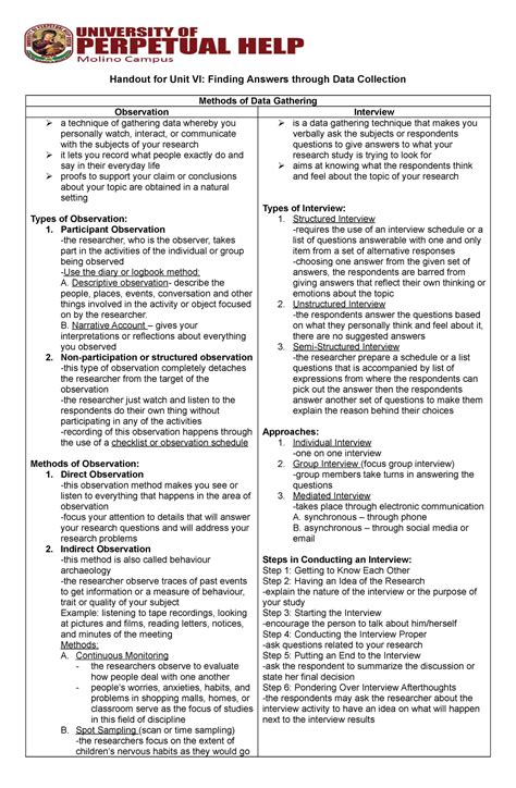 Handout For Unit Vi Lecture Notes 6 Handout For Unit Vi Finding