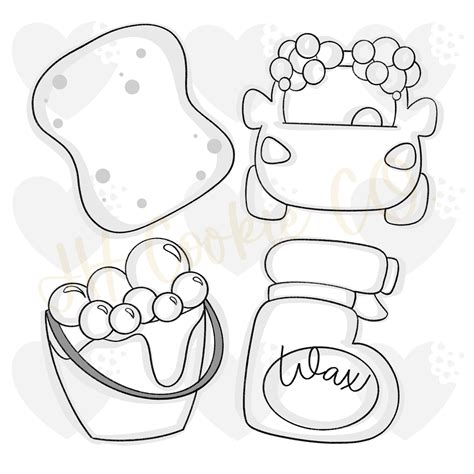 Car Wash 2021 Mini Set Cookie Cutters The Cookie Mercantile