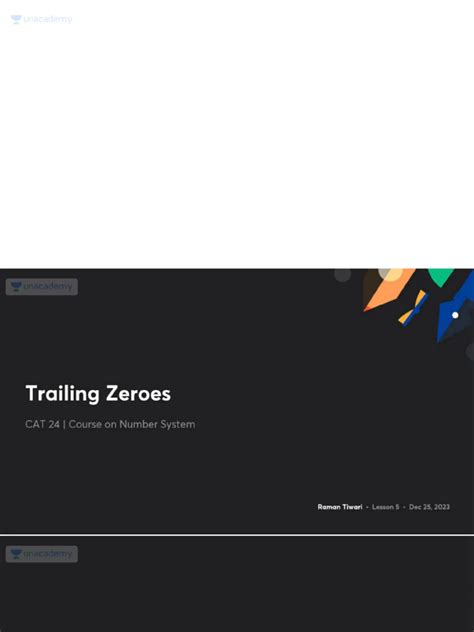 Trailing Zeroes With Anno Pdf